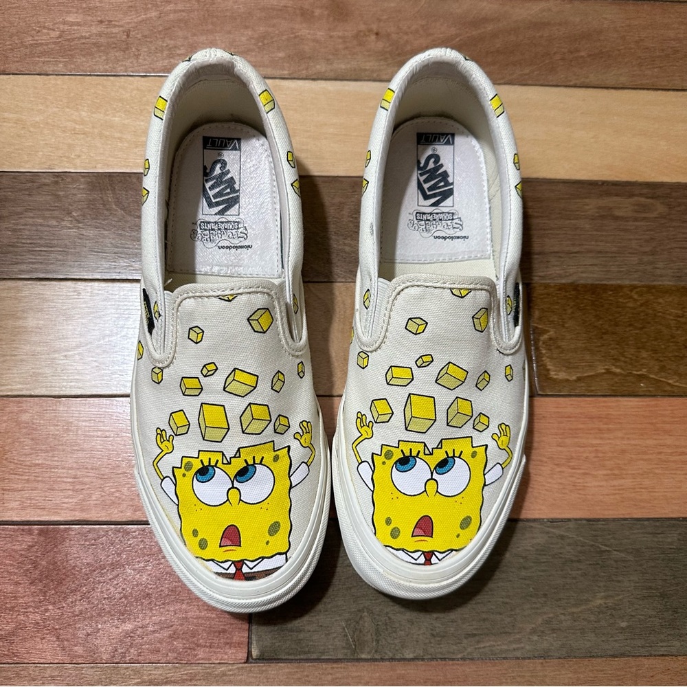 Vans Vault X Spongebob Slip On 7.5 Japan Rare - Gem